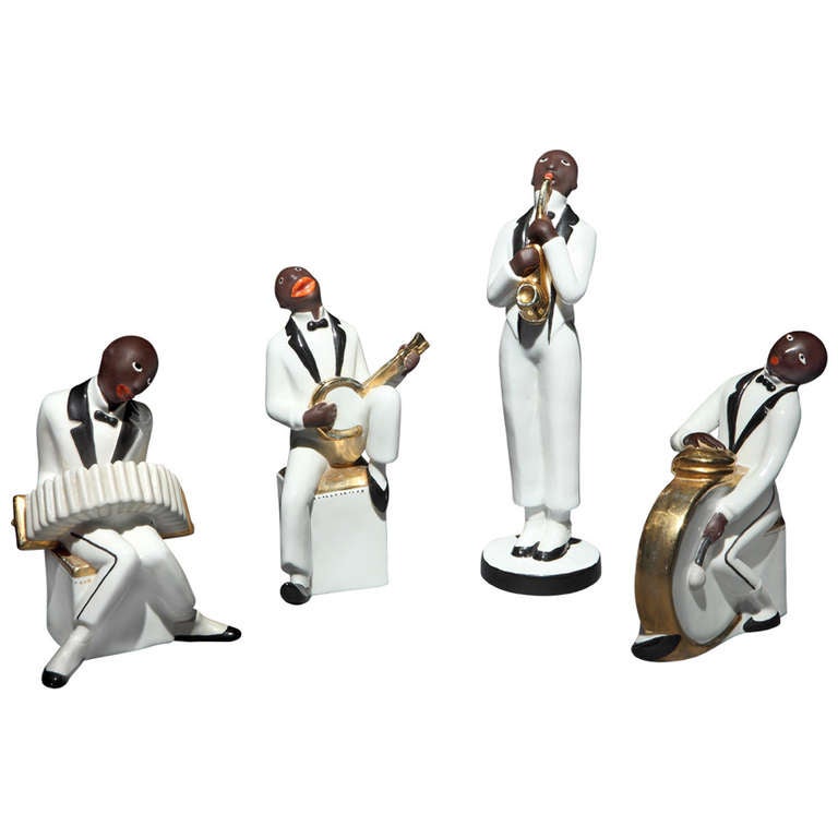 Porcelain Jazz Quartet by Robj at 1stDibs