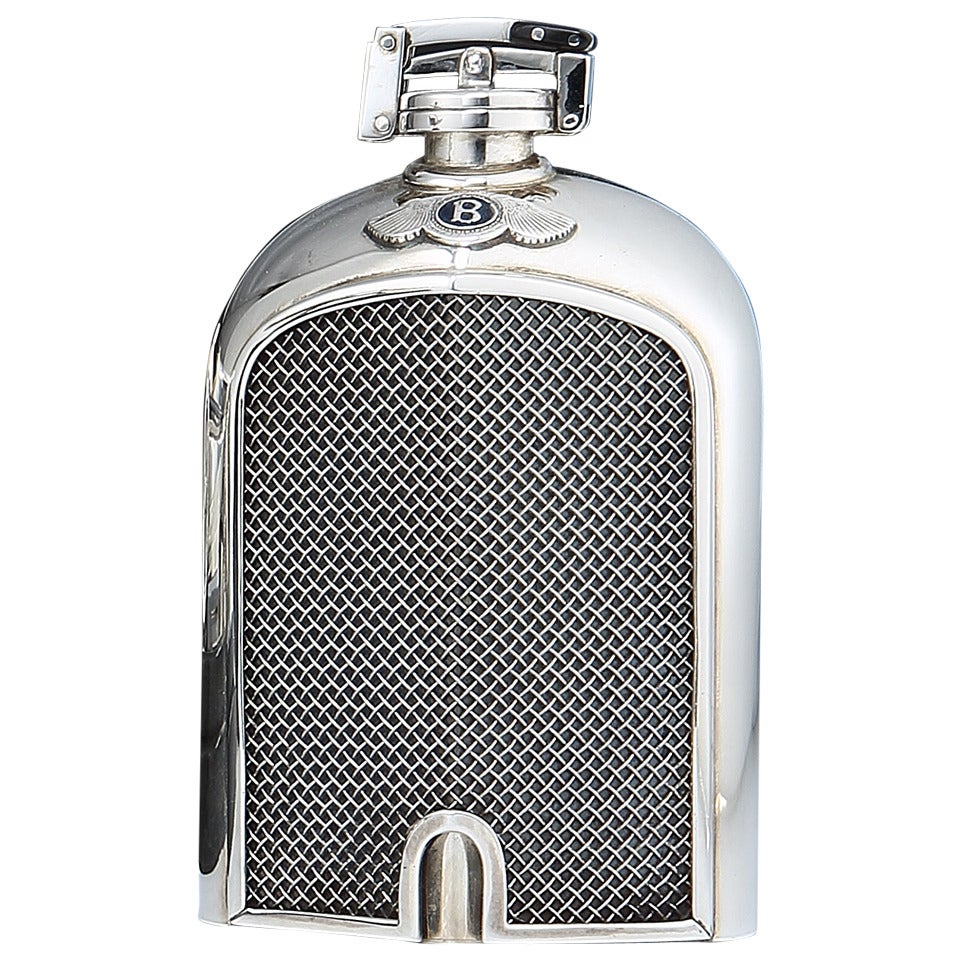 Sterling Silver Bentley Motors Hipflask at 1stDibs | bentley hip flask ...