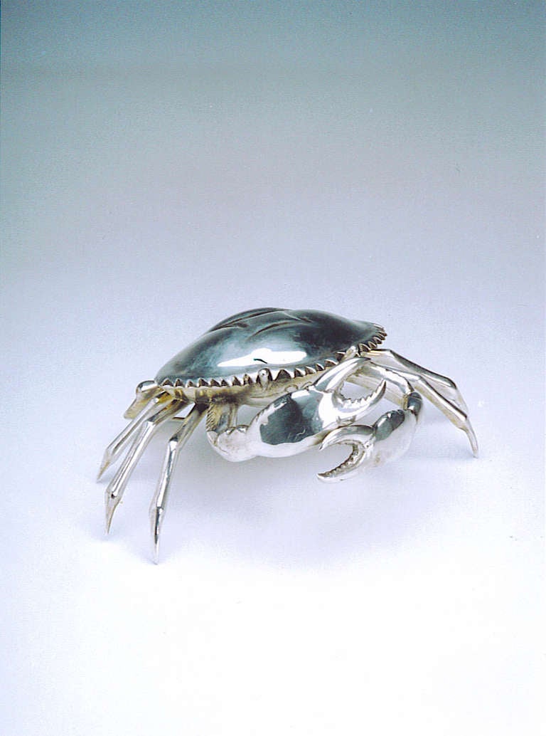 Giant Silver-plated 'Crab' Centerpiece at 1stDibs