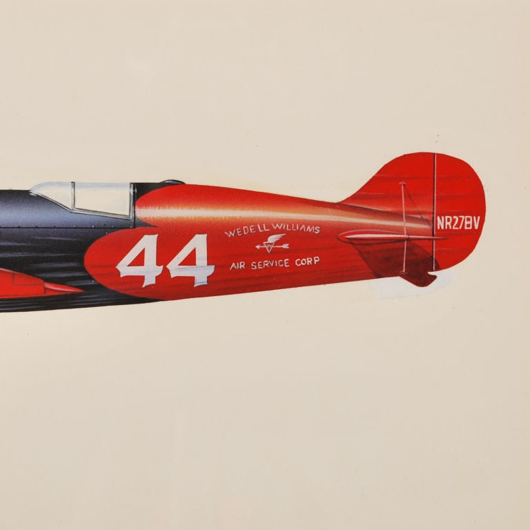 Wendell Williams Air Racer - Signed Original Painting at 1stDibs