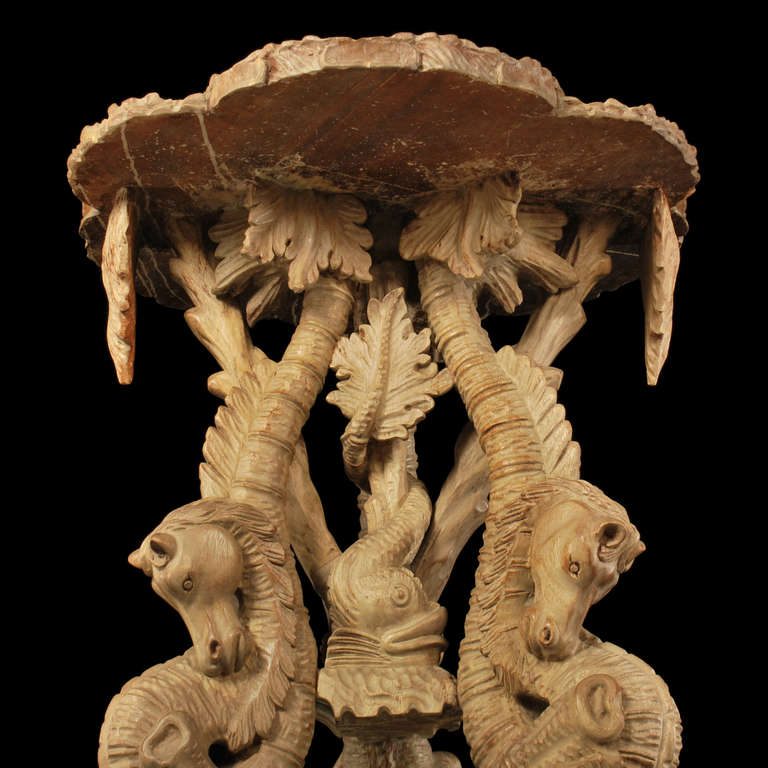 1stdibs Saturday Sale *** Venetian Carved Wood Grotto Table at 1stDibs