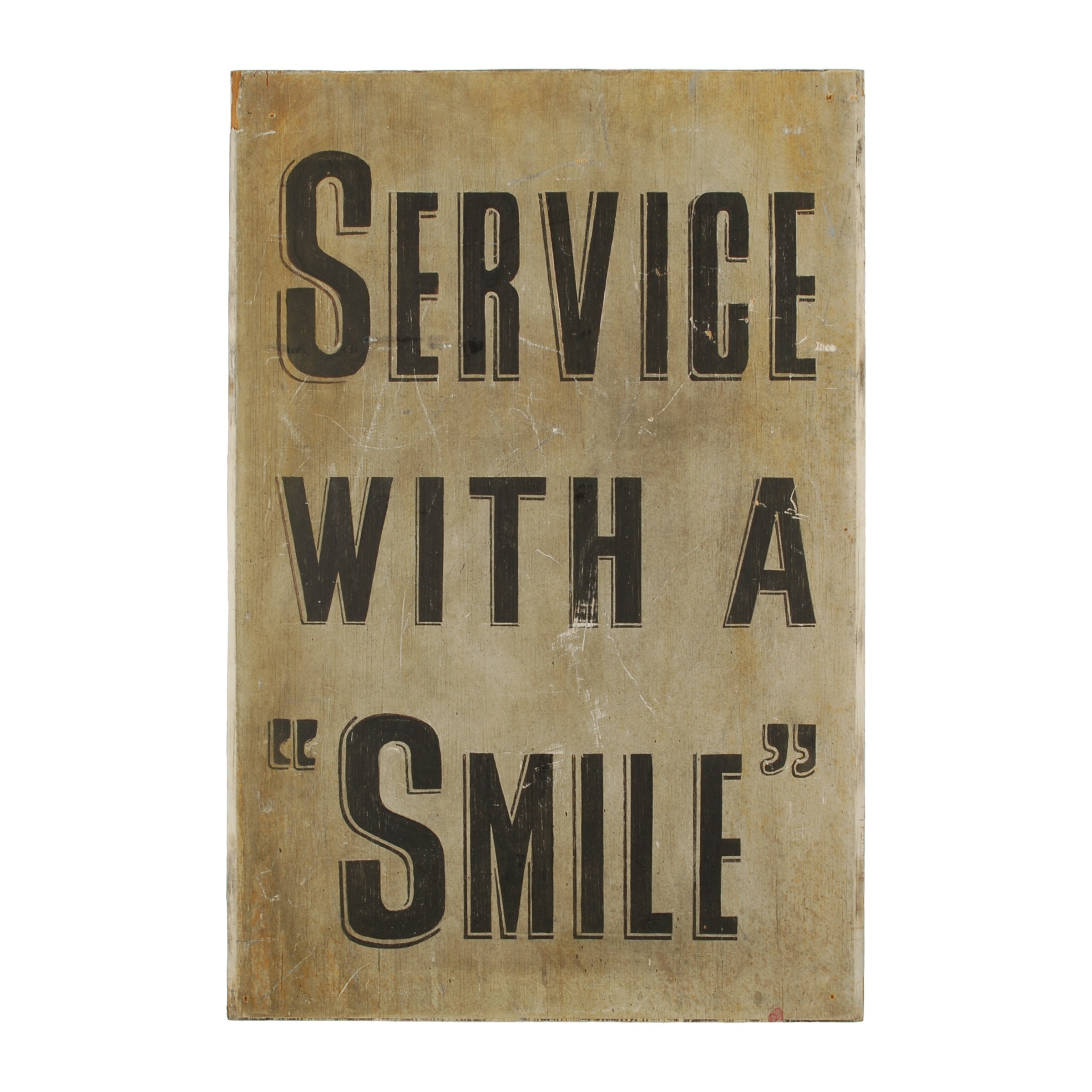 Service with a Smile, Vintage Gas Station Sign at 1stDibs