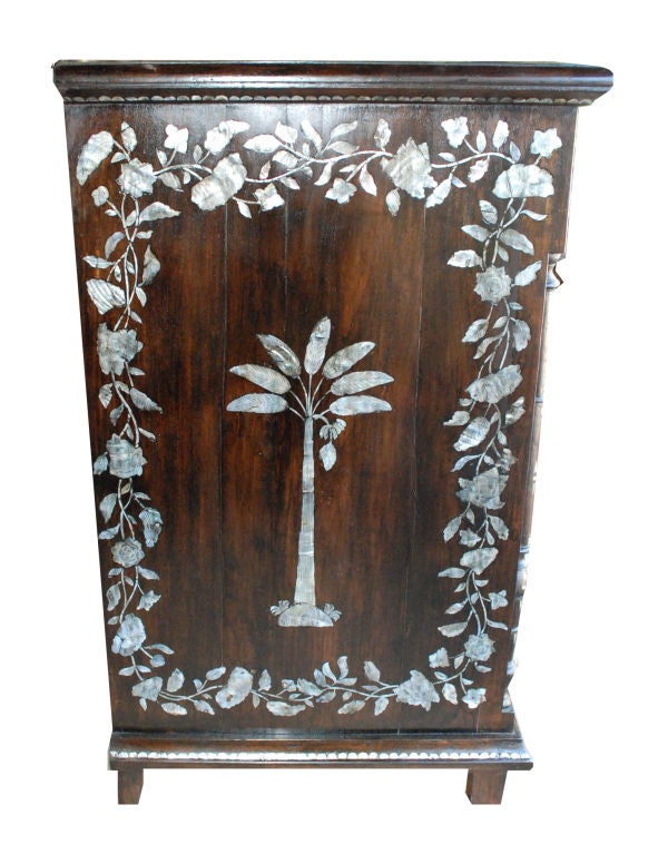French Colonial Inlaid Cabinet, circa 1930 at 1stDibs