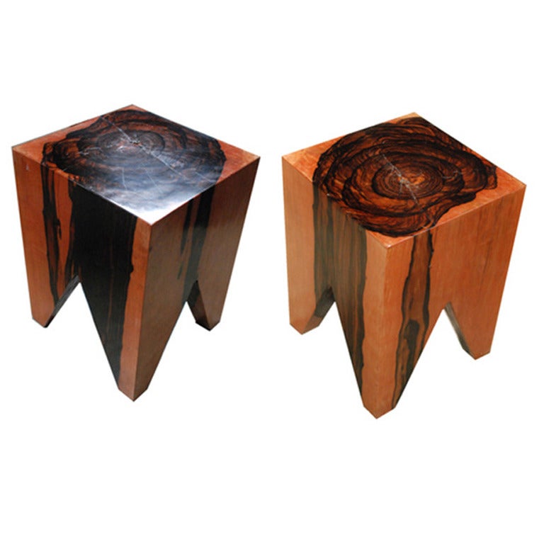 Dark Kamagong Stools at 1stDibs