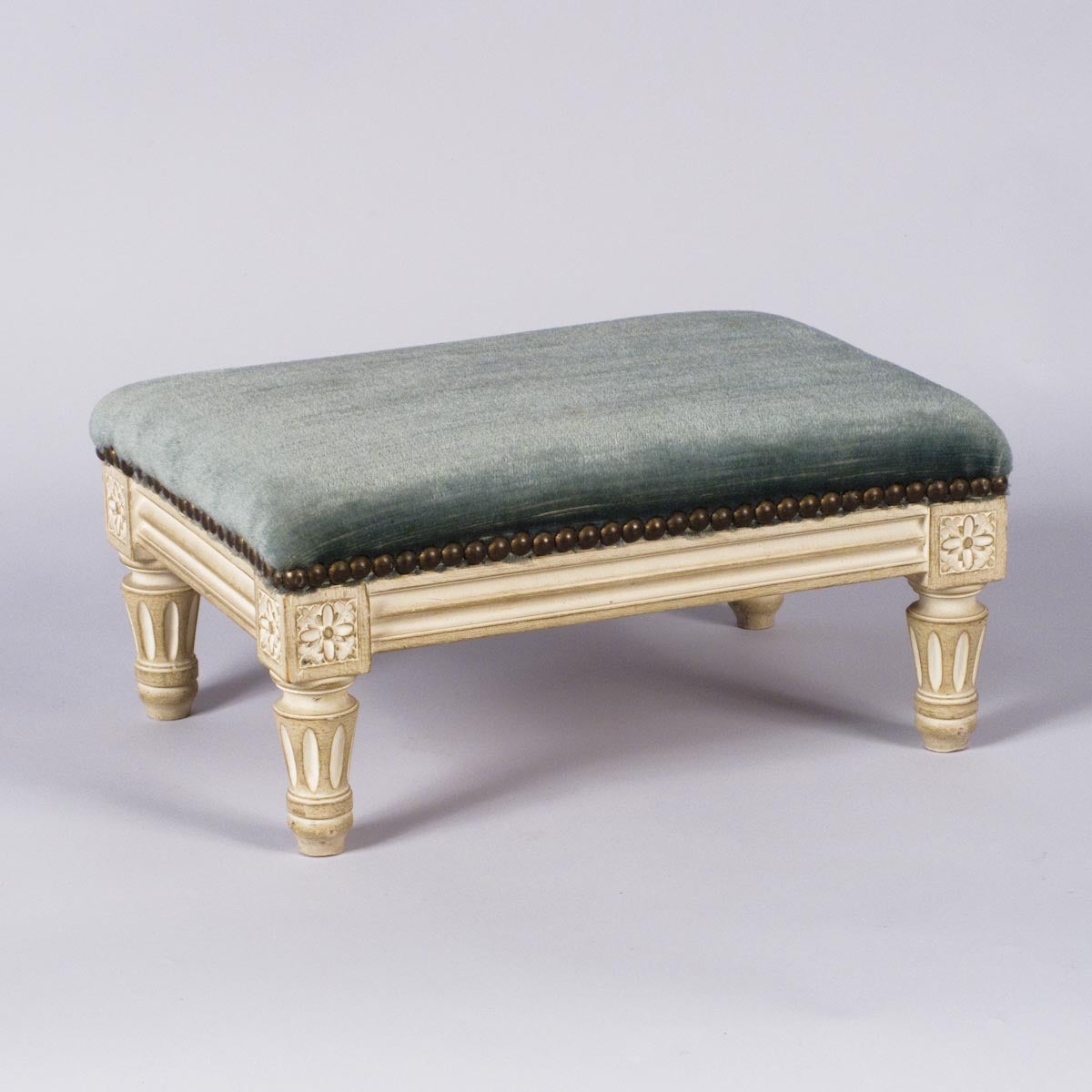 French Louis XVI Style Footstool For Sale at 1stDibs