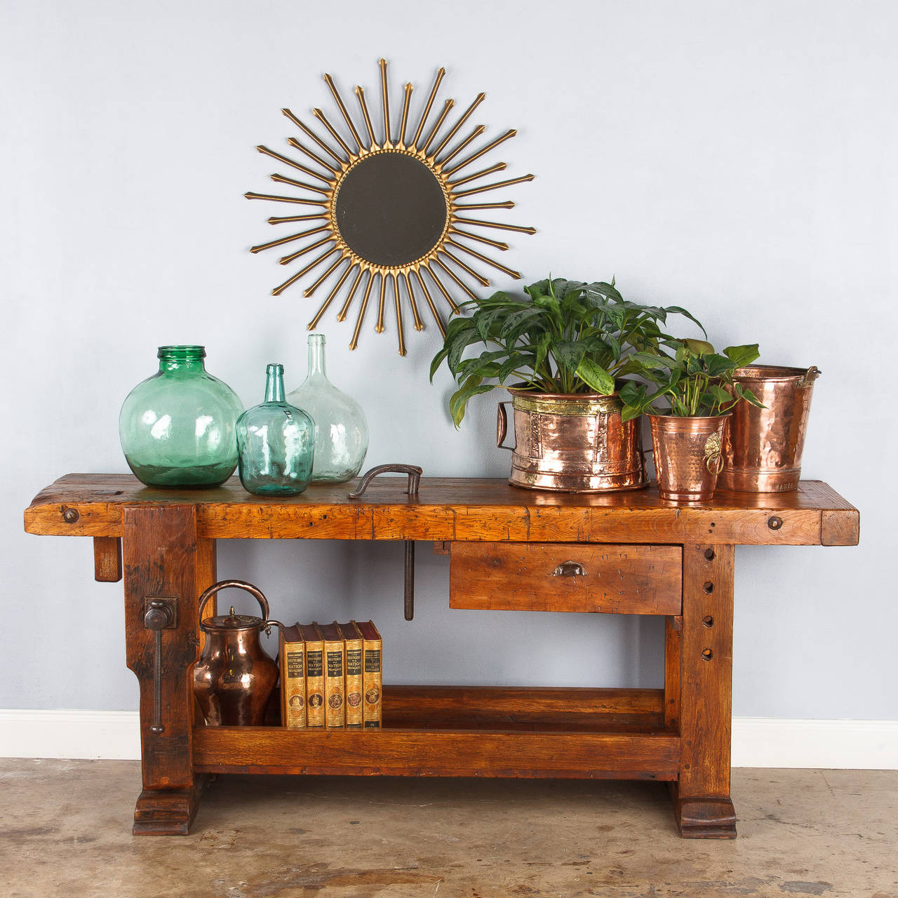French Industrial Walnut Carpenter's Workbench, Late 1800s at 1stDibs ...