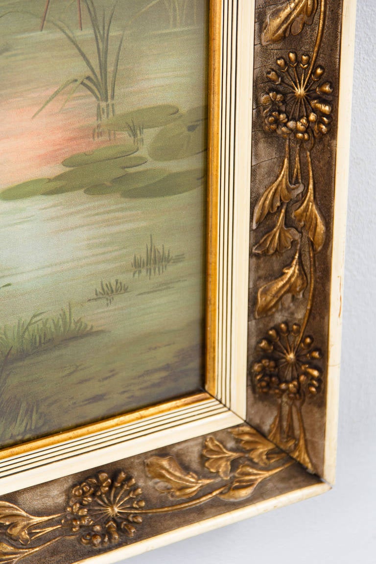 Pair of French 1920s Frames with Herons and Flamingos at 1stDibs ...