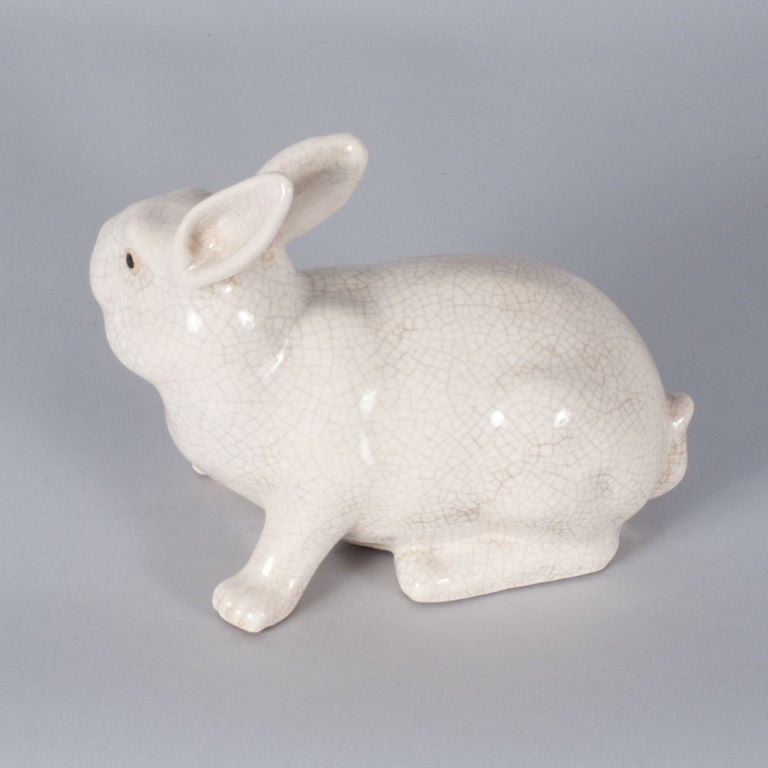 French Ceramic Figure of a Rabbit at 1stDibs | ceramic rabbit