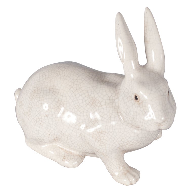 French Ceramic Figure of a Rabbit at 1stDibs | ceramic rabbit