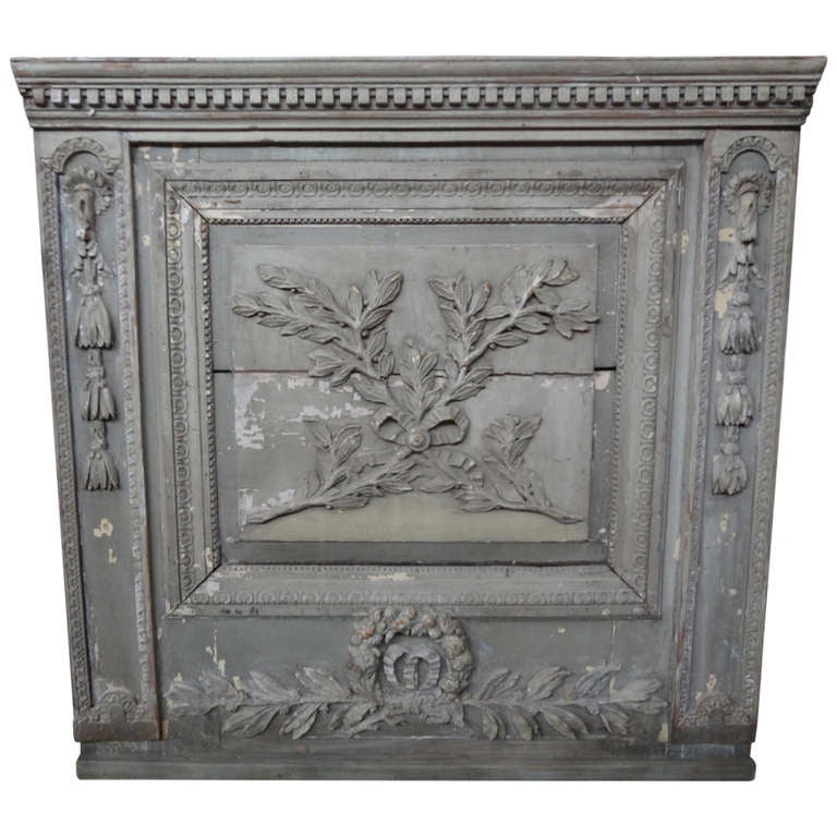 19th Century French Carved Boiserie Panel at 1stDibs