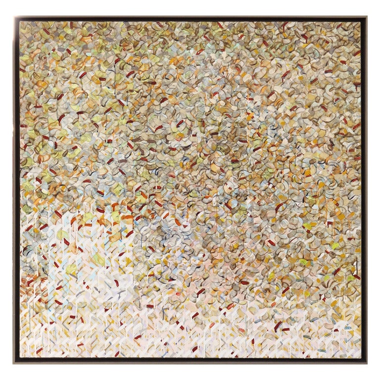 Large Jerry Clapsaddle Abstract Painting, 1982 at 1stDibs