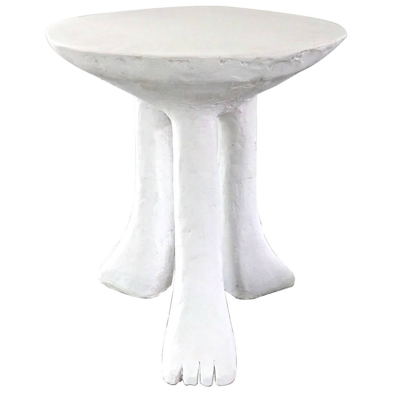 Iconic 1970s John Dickinson Plaster "Africa" End Table For Sale at 1stDibs