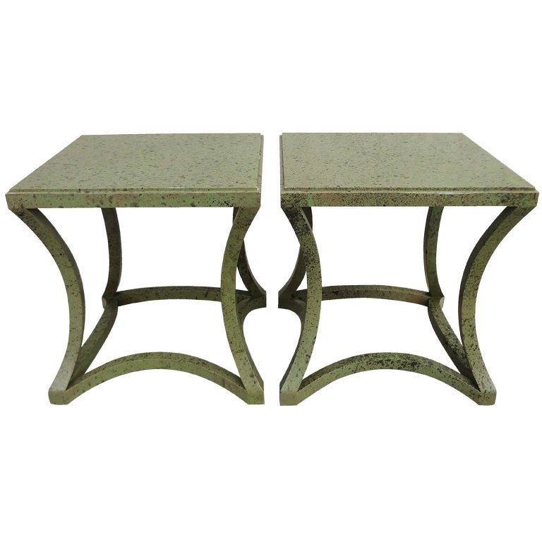 Exceptional Pair of Custom Albert Hadley Tables for Katherine Graham ...