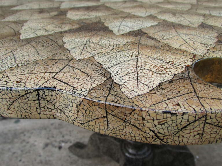 Eggshell Tilt-Top Table For Sale at 1stDibs