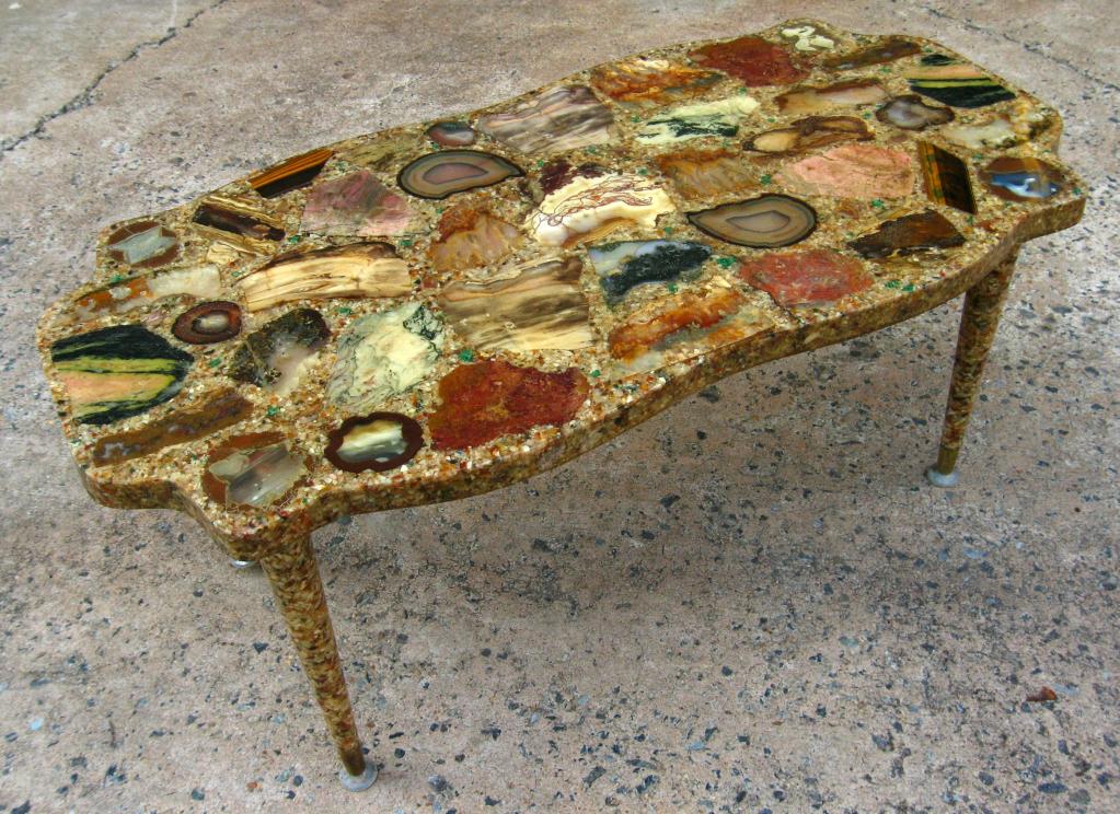 Petrified Wood Specimen Table at 1stDibs