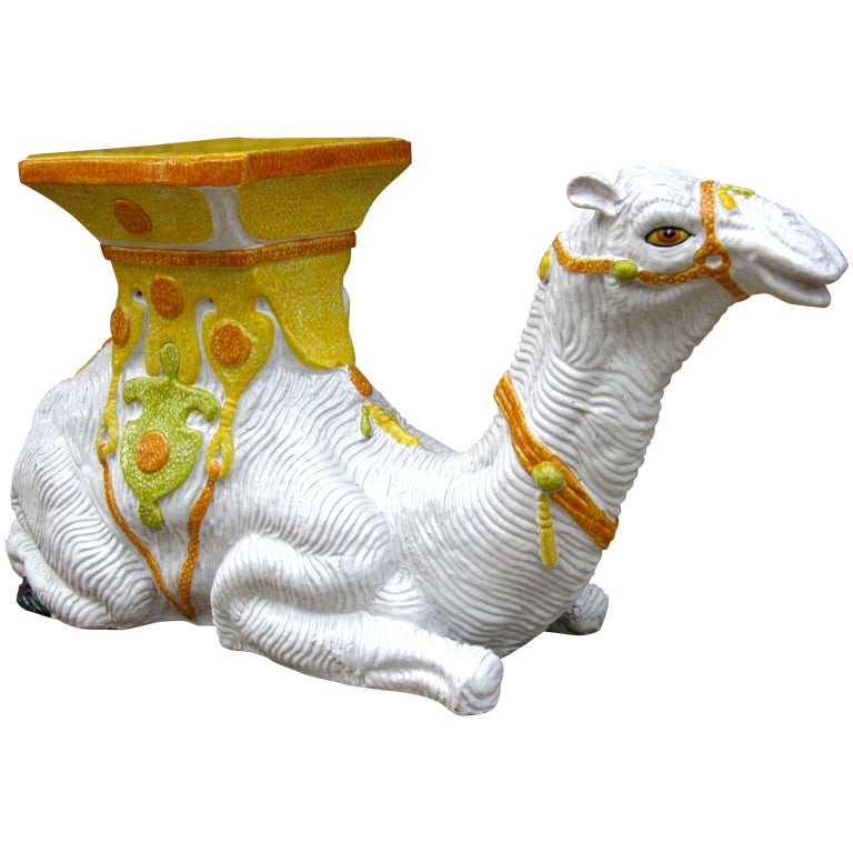 Ceramic Camel Garden Table at 1stDibs