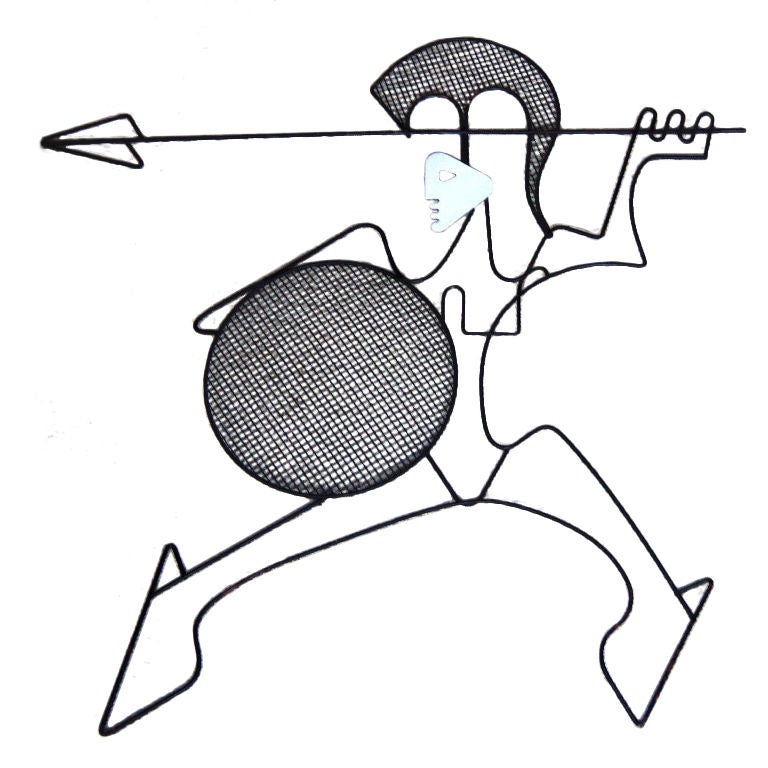 Rare Frederic Weinberg Warrior Wall Sculpture at 1stDibs