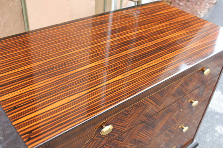 French Art Deco Exotic Macassar Ebony Dresser, circa 1940s at 1stDibs ...
