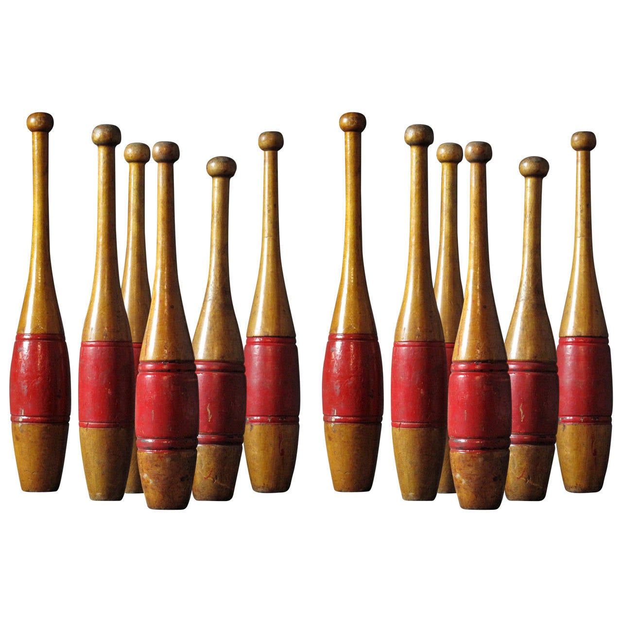 Juggling Pins Pair For Sale at 1stDibs