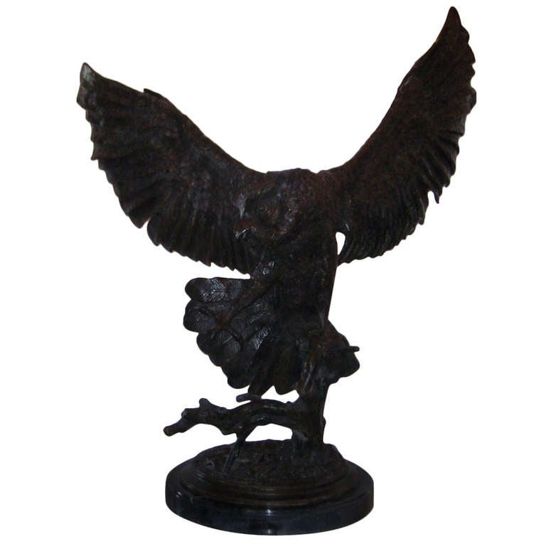 Jules Moigniez, French 1835-1894 Bronze Owl at 1stDibs