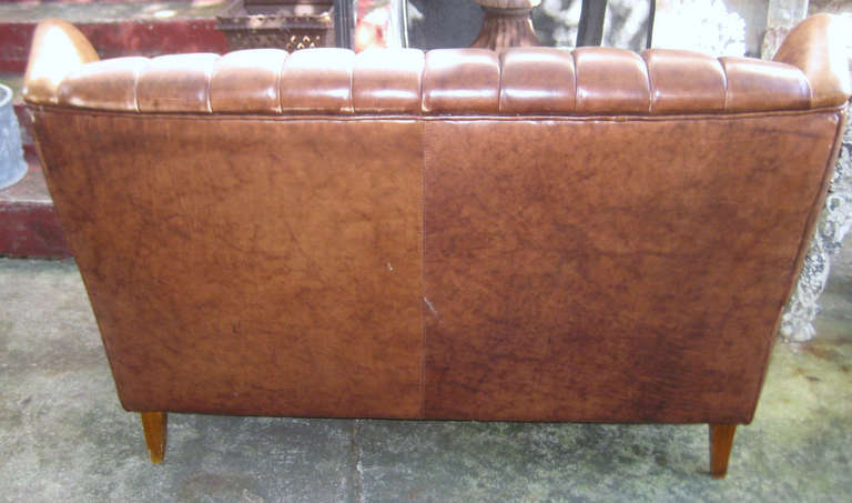 English Leather Pub Sofa at 1stDibs | leather furniture for pubs ...