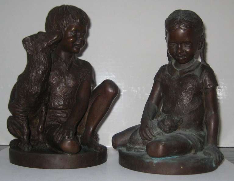 Charles Cropper Parks, American 1922-2012 Bronze Sculptures at 1stDibs