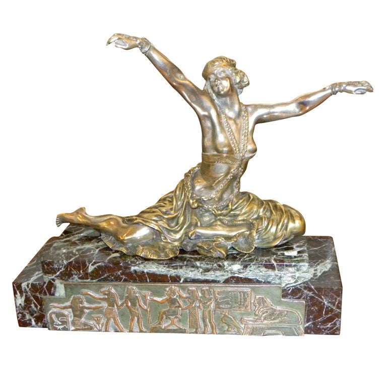 French Bronze Art Deco Sculpture by Claire Colinet at 1stDibs
