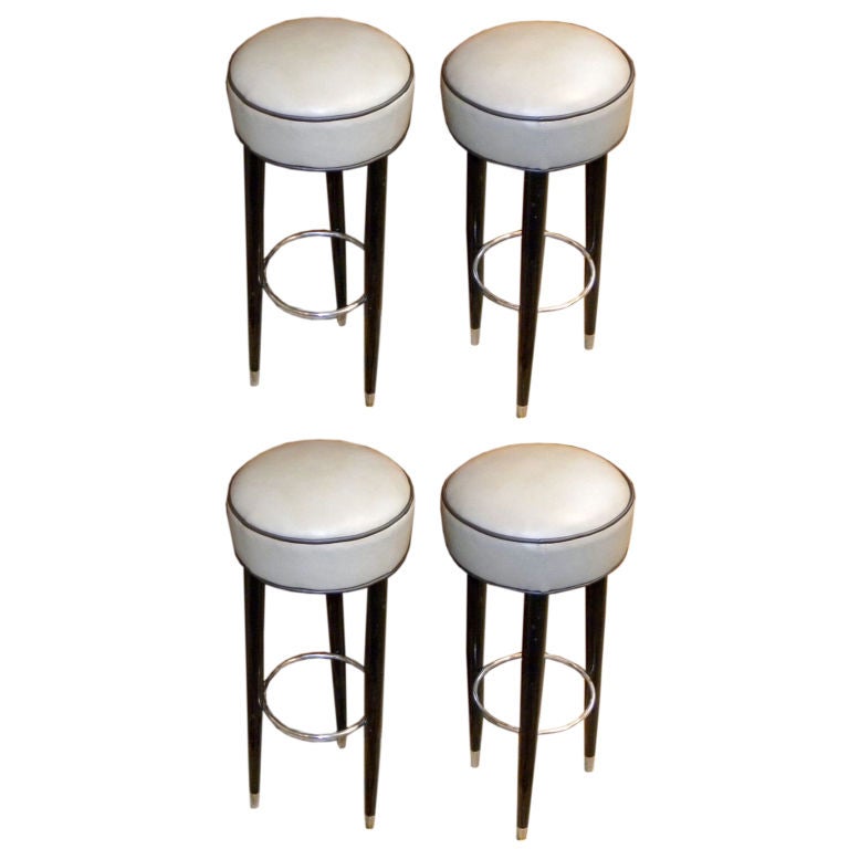 Original Art Deco Bar stools at 1stDibs