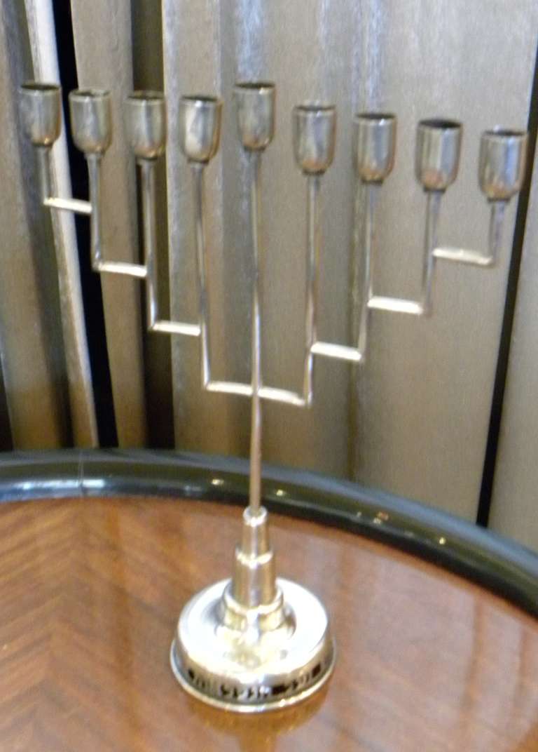 Vintage Bier Sterling Silver Hanukkah Lamp Menorah at 1stDibs | vintage ...
