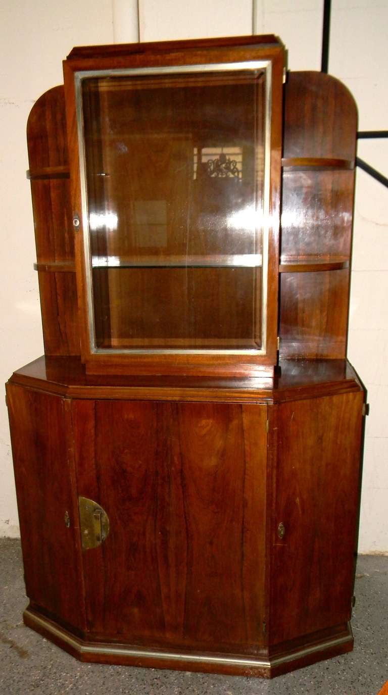 Original Modernist French China Cabinet at 1stDibs