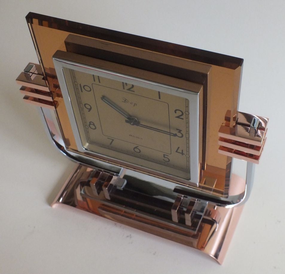 French Art Deco Dep Streamline Modern Art Deco Clock at 1stDibs