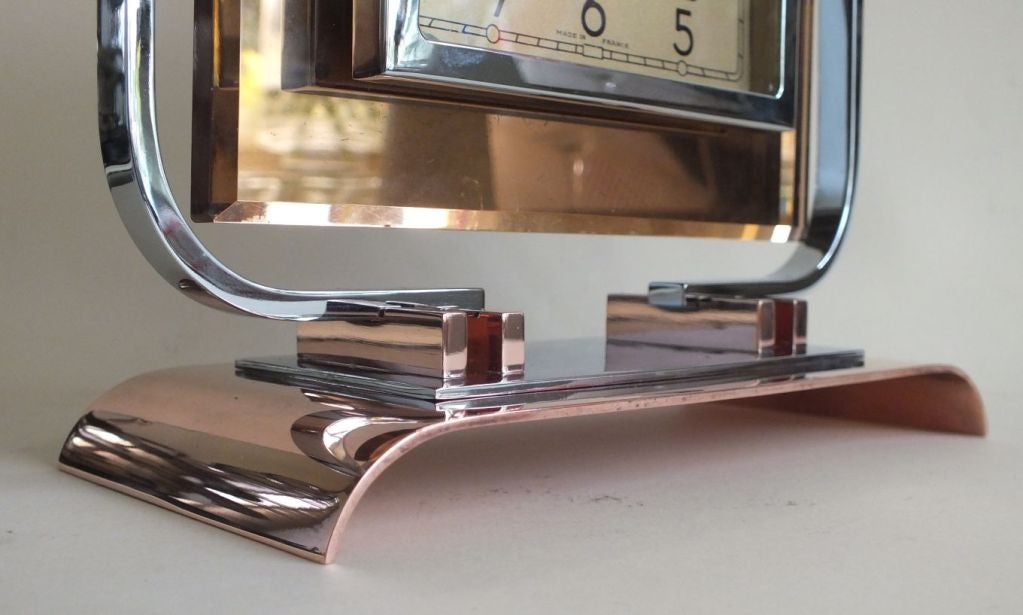 French Art Deco Dep Streamline Modern Art Deco Clock at 1stDibs