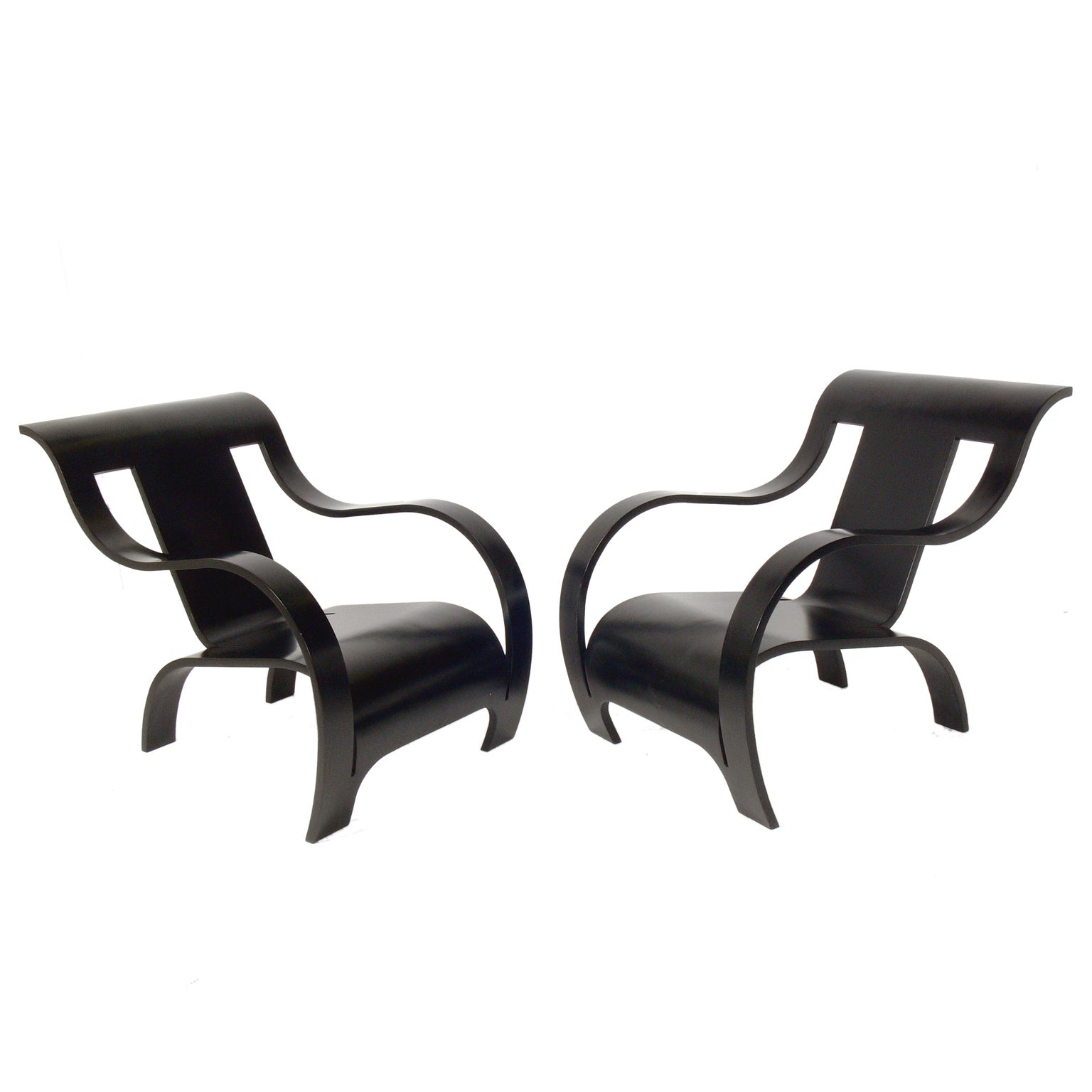 Pair of Gerald Summers Lounge Chairs from the Estate of Billy Wilder at ...