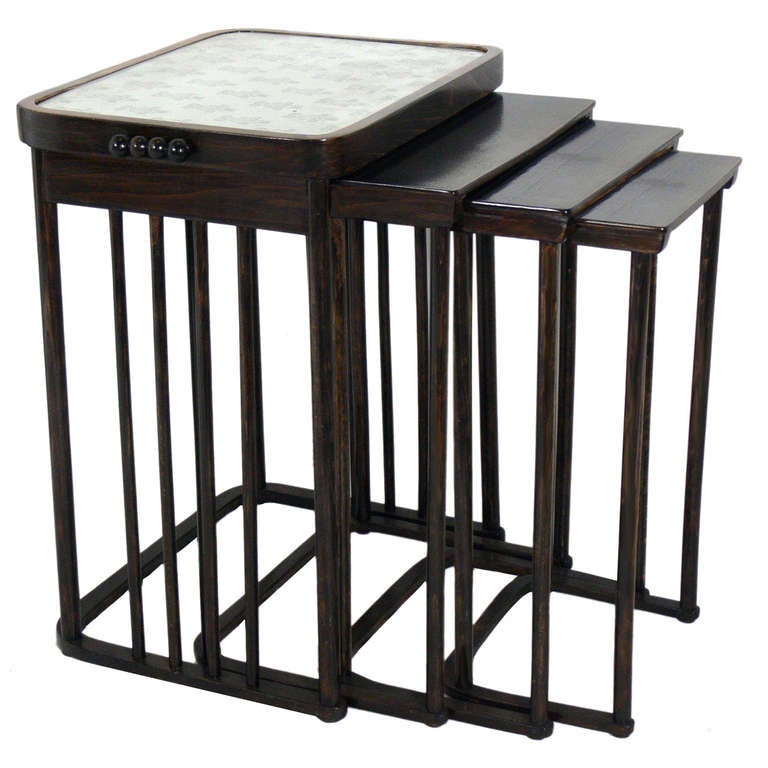 Set of Four Nesting Tables by Josef Hoffman at 1stDibs