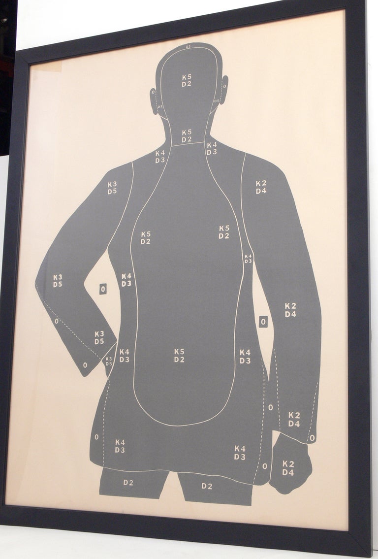 Vintage Target Silhouette with Great Graphic Appeal at 1stDibs