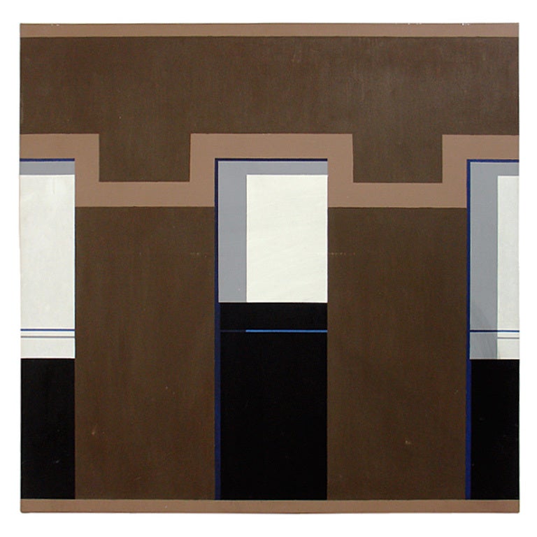 Modernist NYC Painting by Michael Clark at 1stDibs