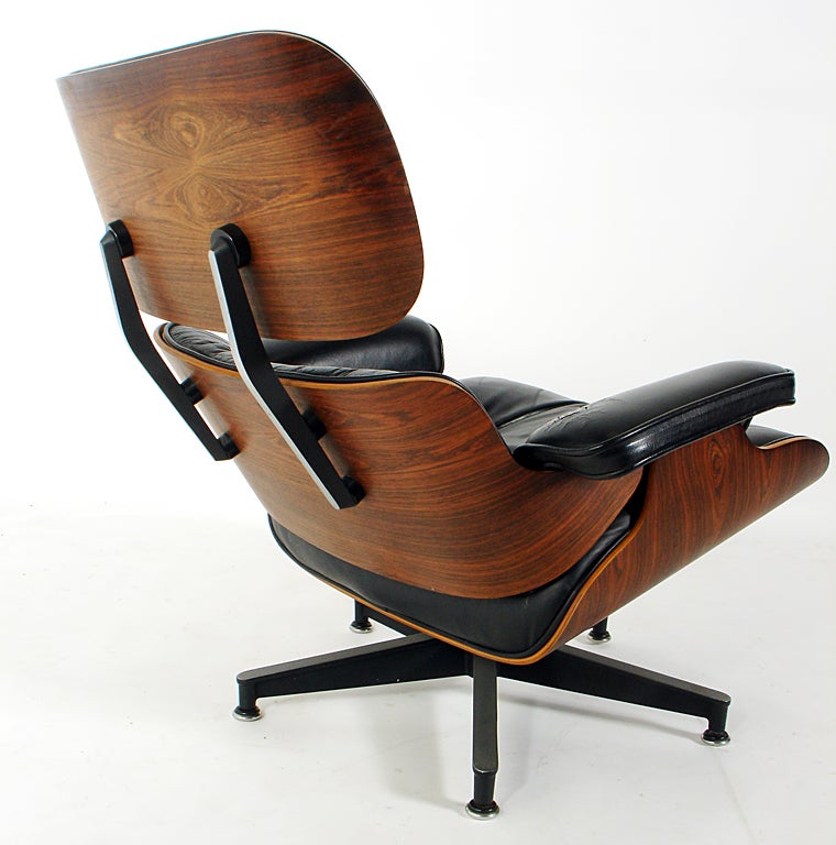 Iconic Lounge Chair and Ottoman by Charles and Ray Eames at 1stDibs