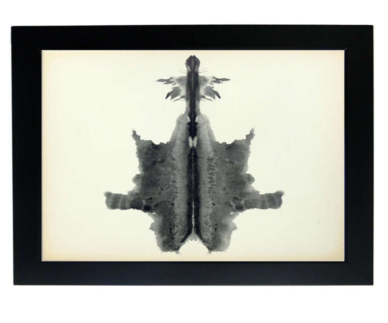 Group of Original Abstract Rorschach Inkblot Test Prints at 1stDibs
