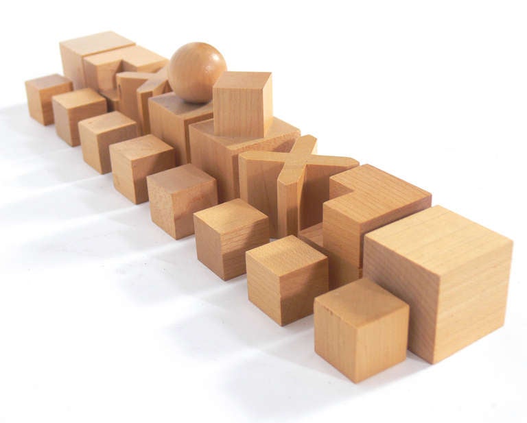 Modernist Bauhaus Chess Set designed by Josef Hartwig at 1stDibs