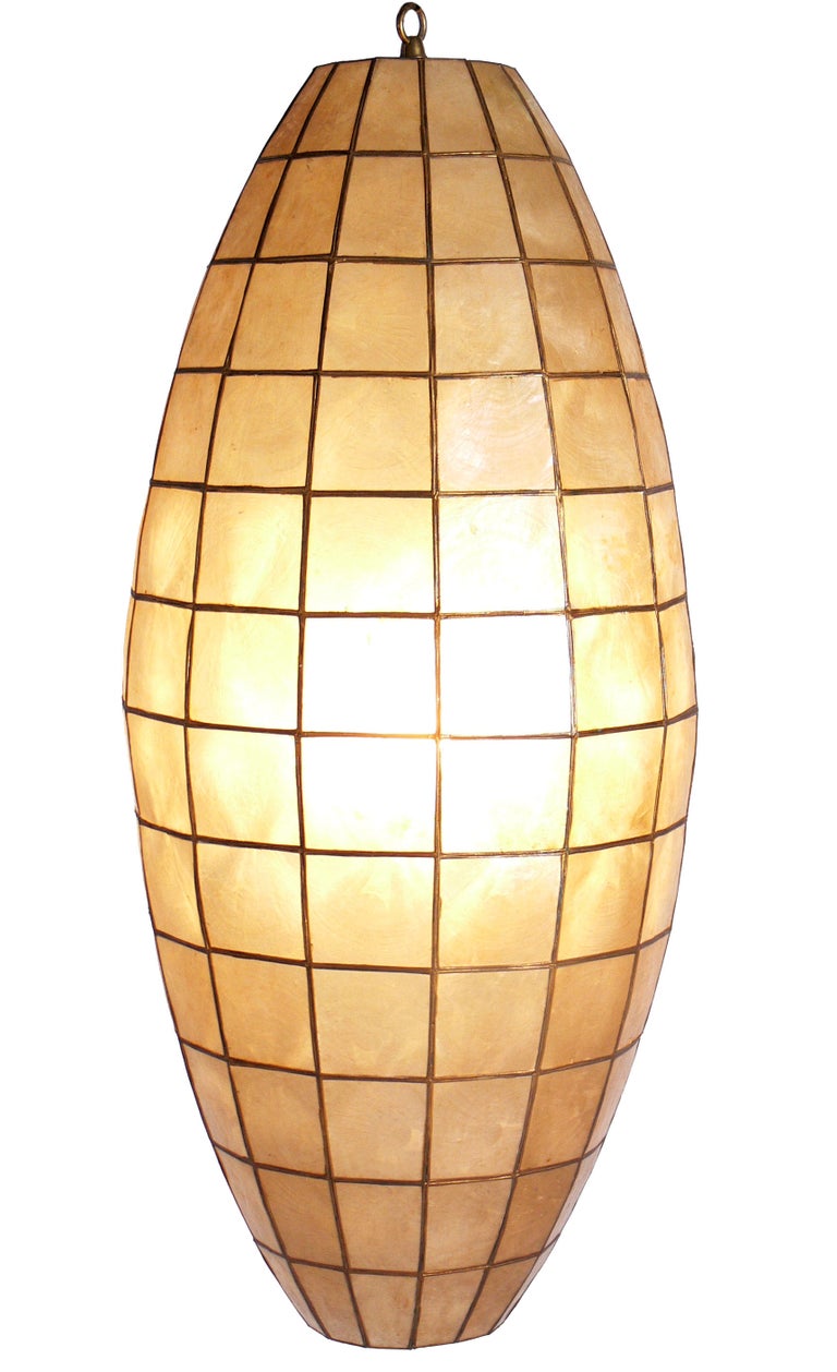 Capiz Shell Chandelier at 1stDibs