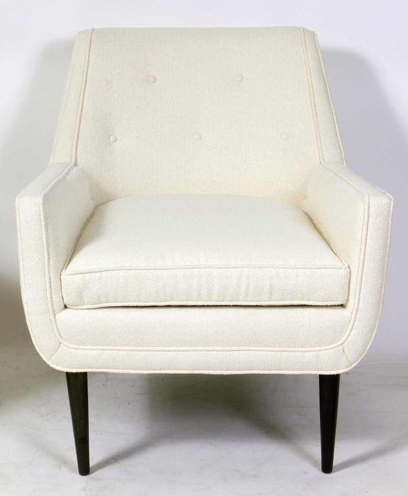 Pair of Modern Italian Lounge Chairs at 1stDibs