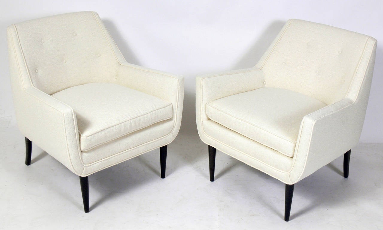 Pair of Modern Italian Lounge Chairs at 1stDibs
