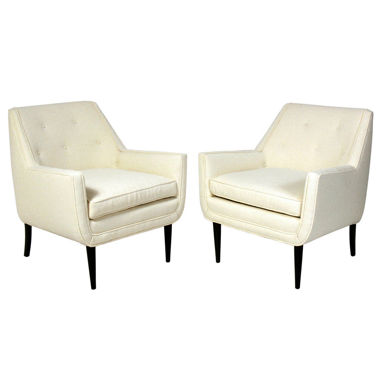 Pair of Modern Italian Lounge Chairs at 1stDibs