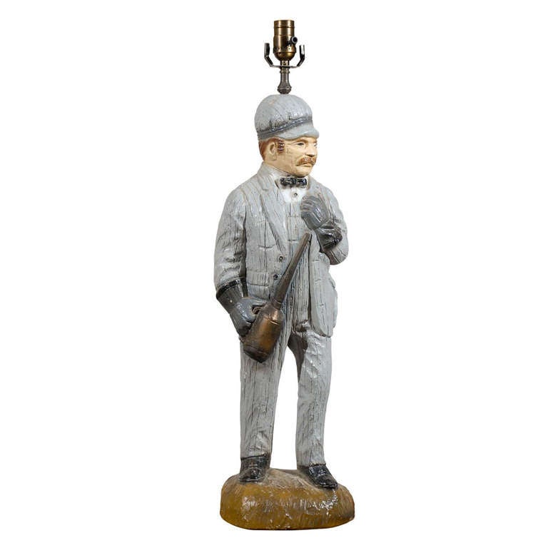 Vintage Railroad Engineer Lamp at 1stDibs