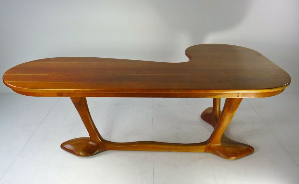 Exceptional Sculpted Craft Desk By Steven Widom at 1stDibs