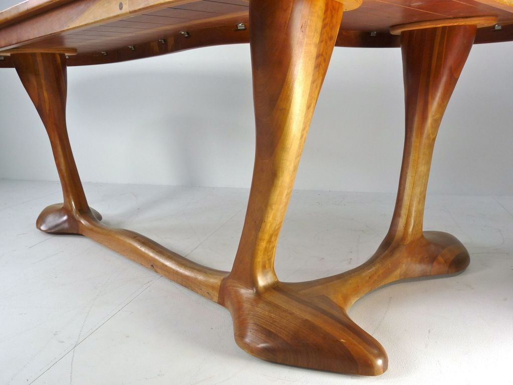 Exceptional Sculpted Craft Desk By Steven Widom at 1stDibs