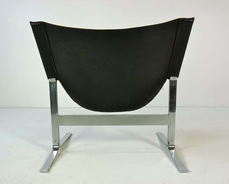 Clement Meadmore Leather Chairs at 1stDibs