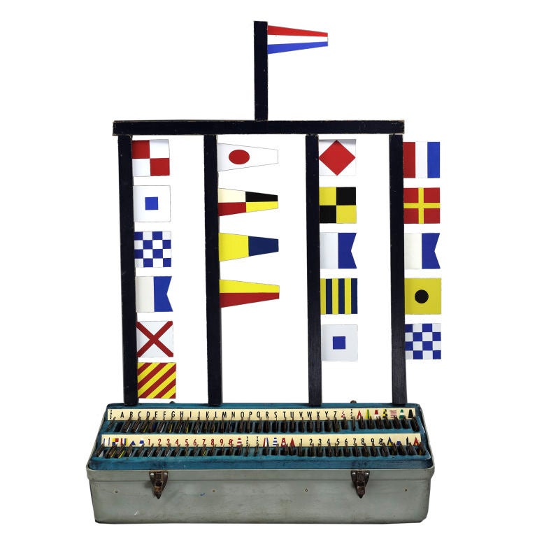 United States Navy Flag Hoist Training Kit at 1stDibs