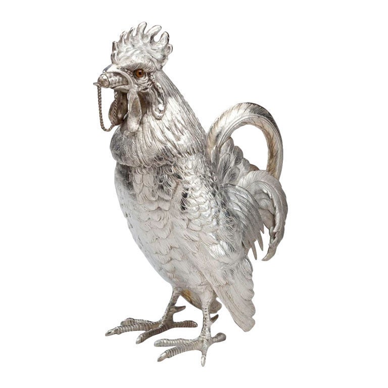 RARE ROOSTER COCKTAIL SHAKER at 1stDibs