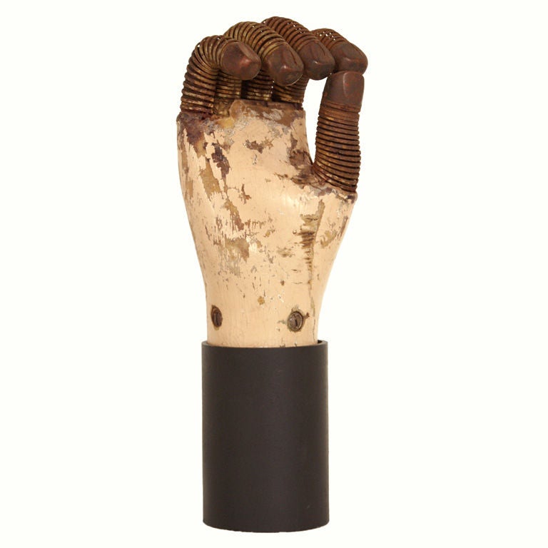 19th Century Articulated Prosthetic Hand at 1stDibs